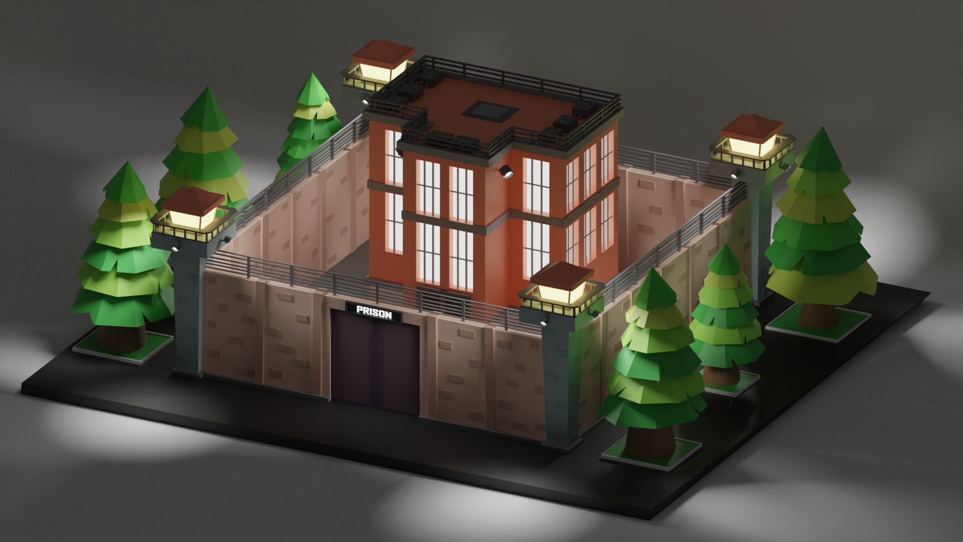 3D model cartoon prison 01 - TurboSquid 1901023