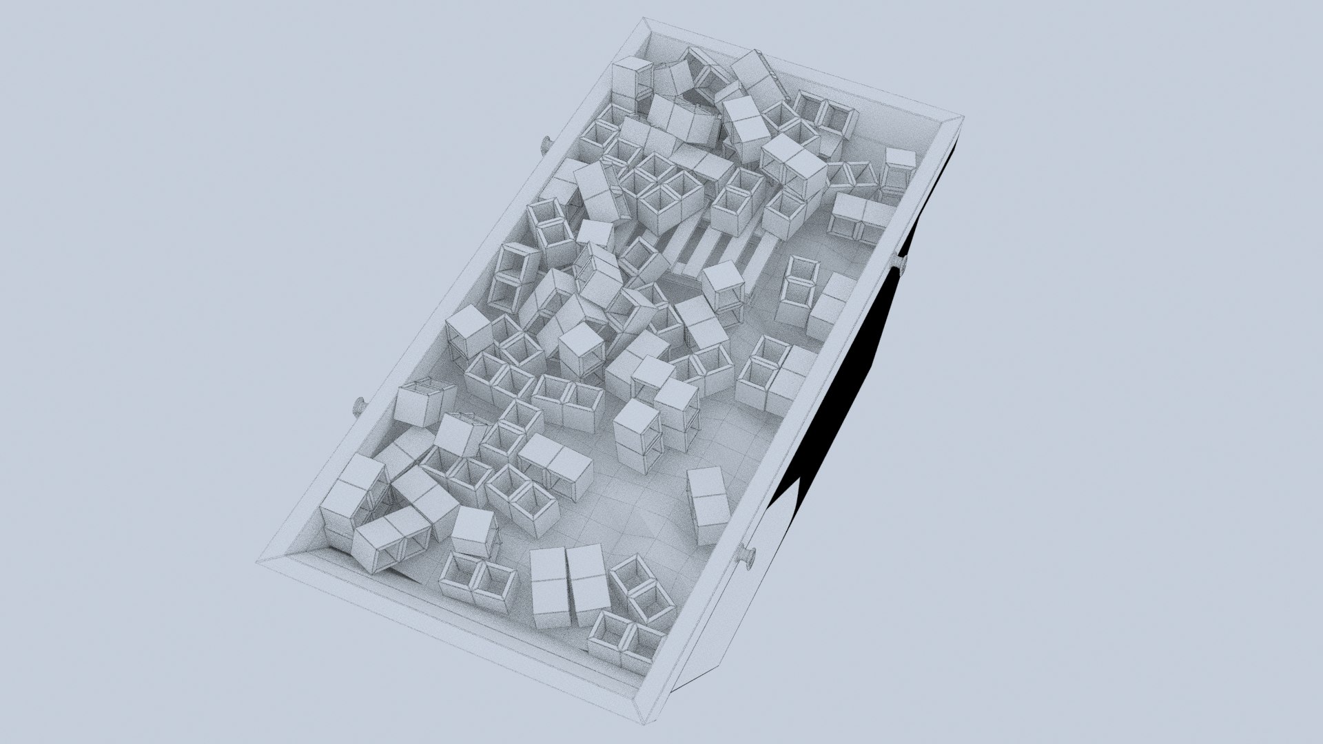 3D Industrial Container With Concrete Blocks VOL 2 - TurboSquid 1965320