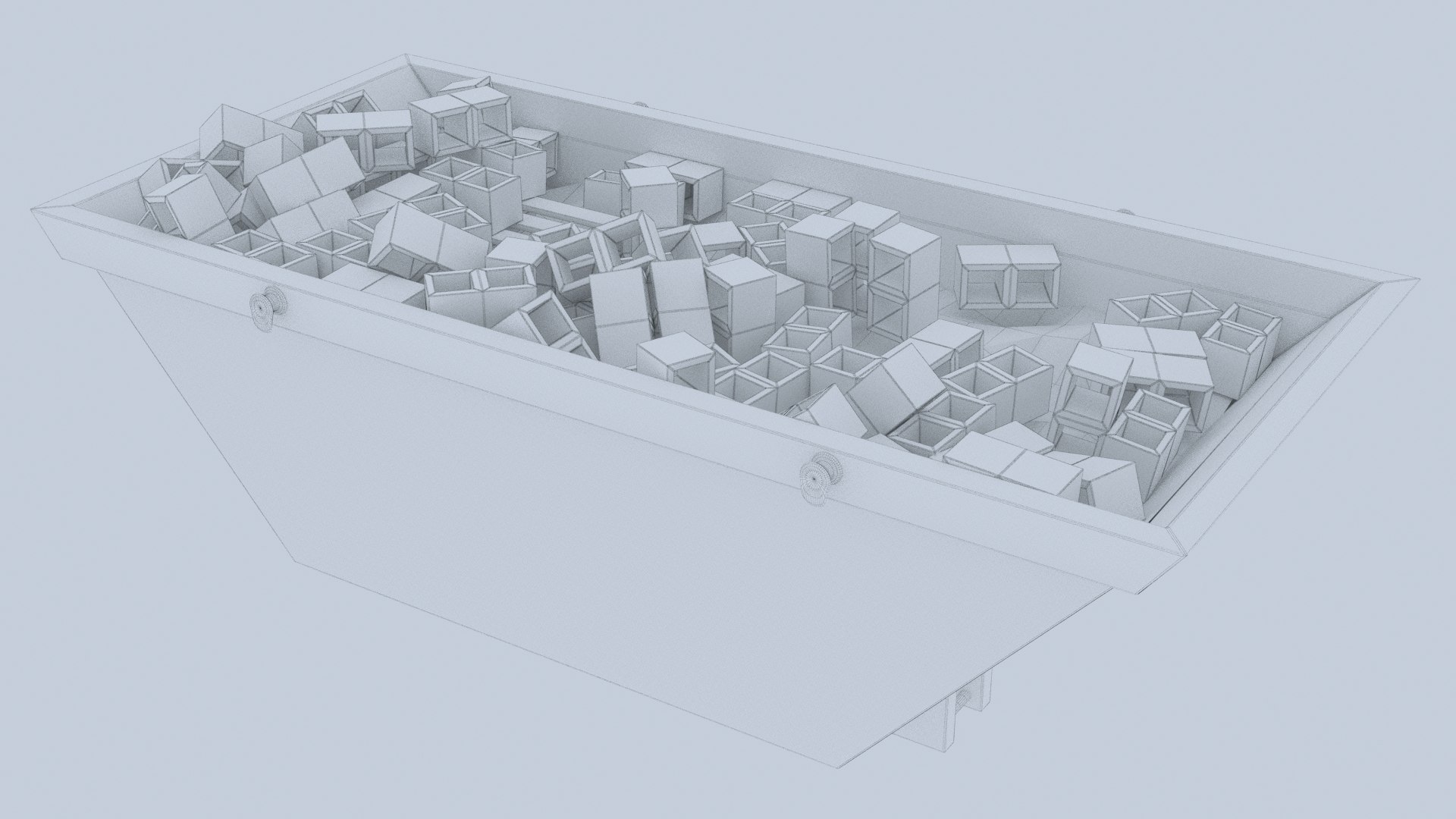 3D Industrial Container With Concrete Blocks VOL 2 - TurboSquid 1965320