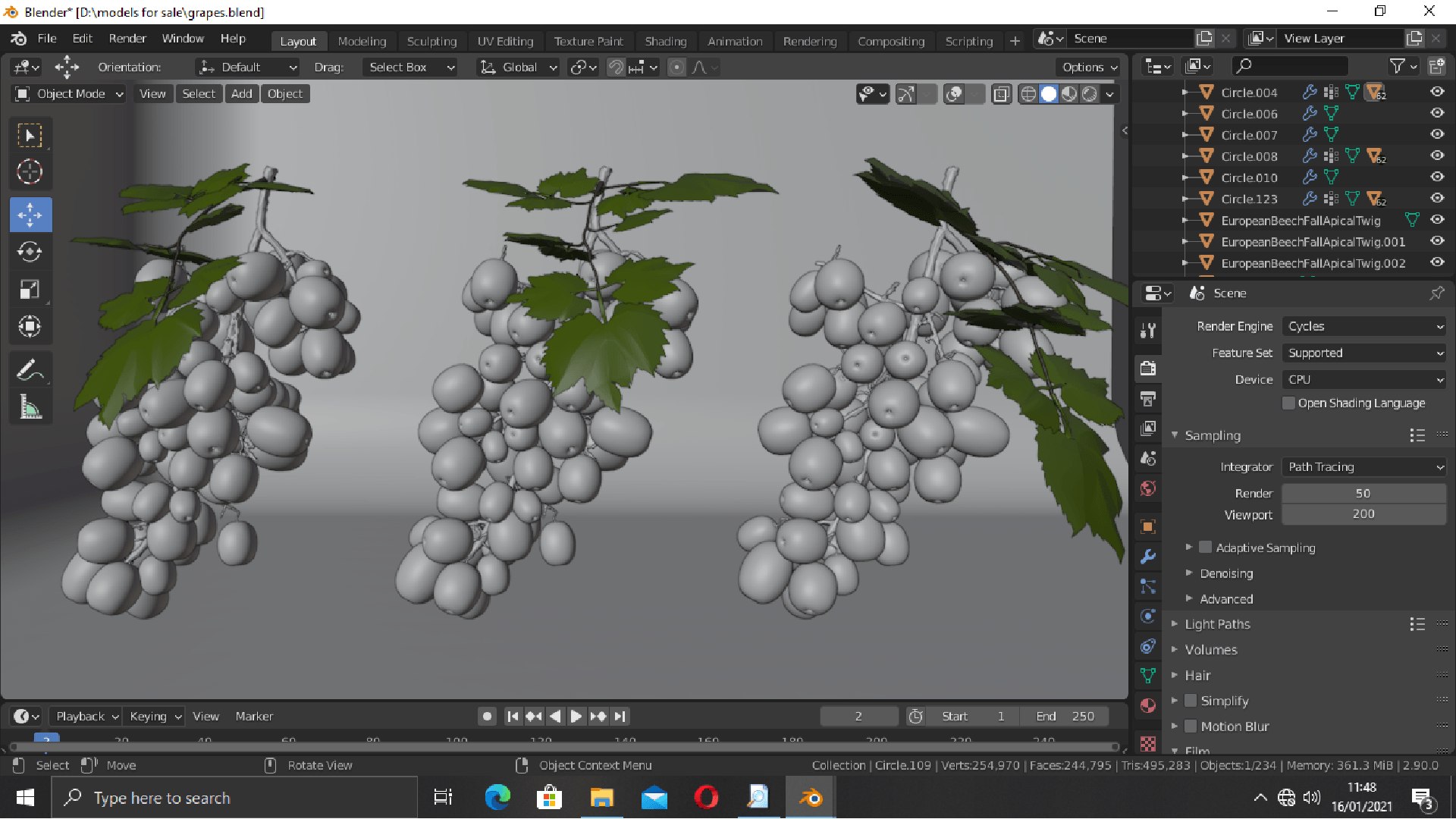 3D GRAPES - TurboSquid 1971760
