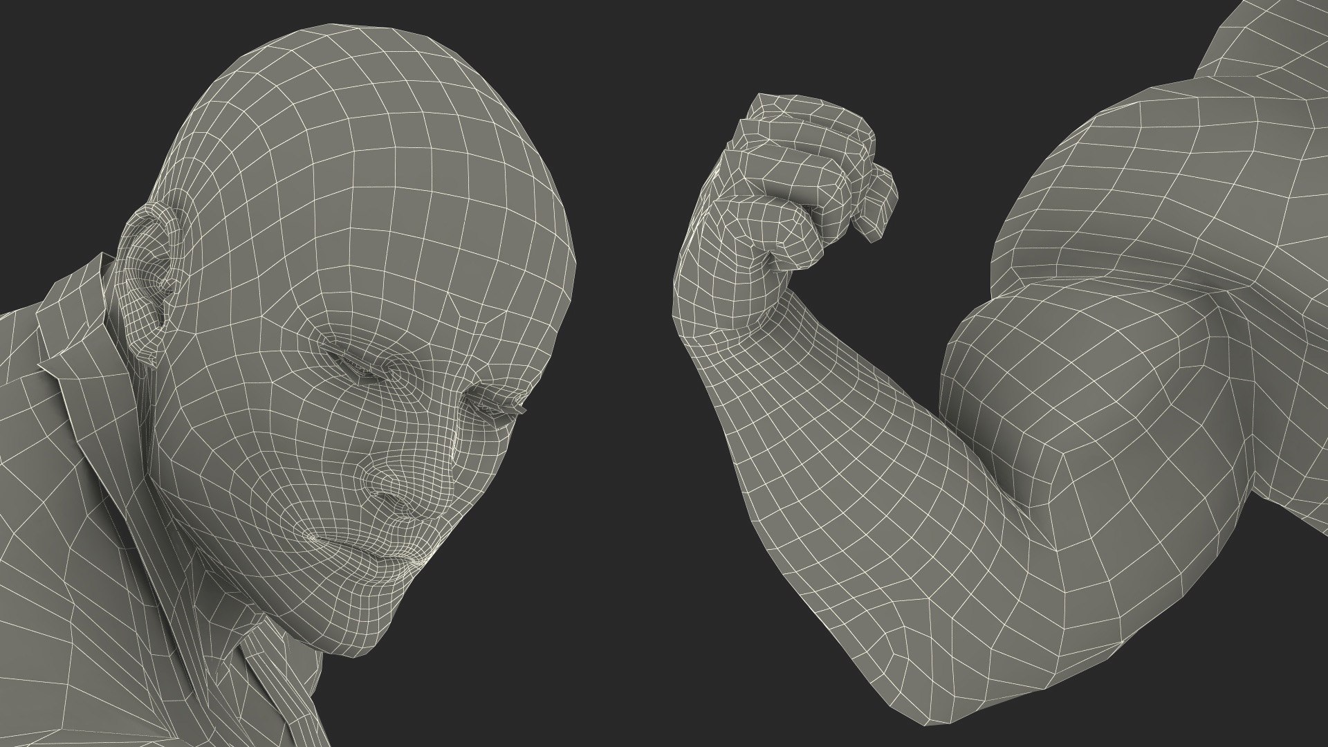 3D Model Bodybuilder Fitness Man Flexing Pose - TurboSquid 2051622