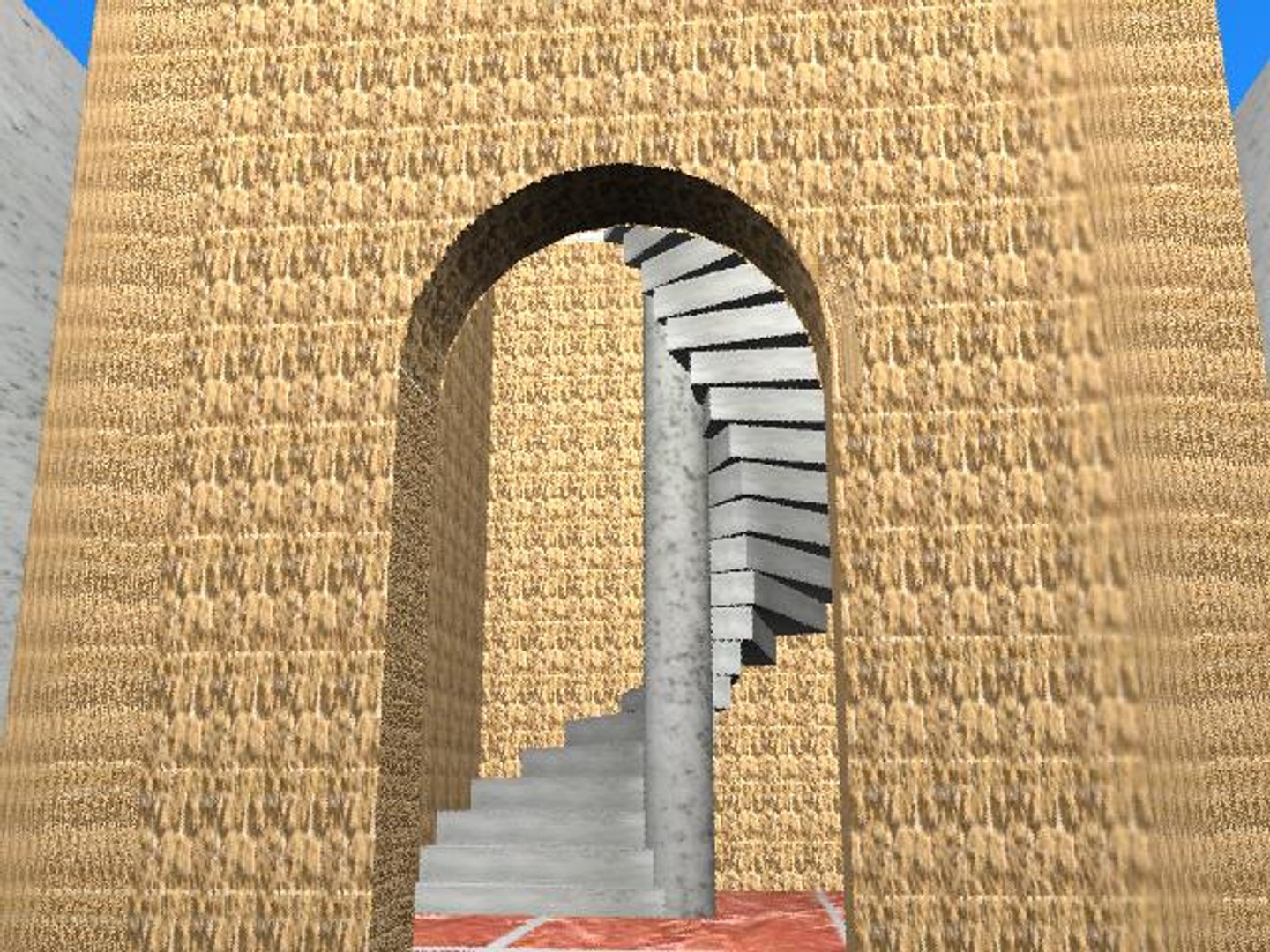 Free Church Tower 3d Model