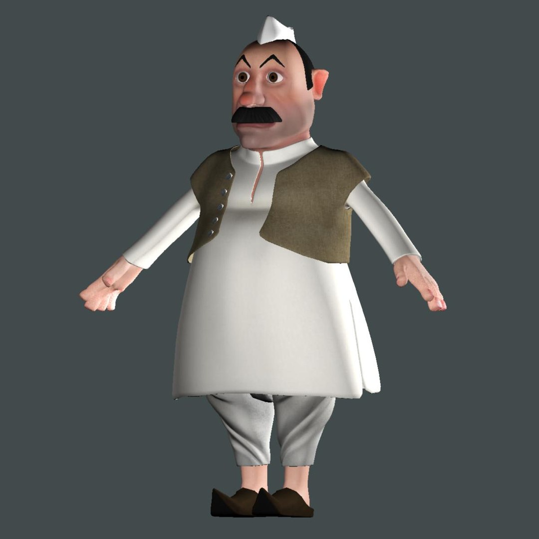 3D Model Cartoon Villager - TurboSquid 1203374