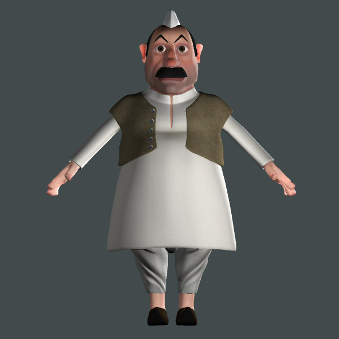 3D Model Cartoon Villager - TurboSquid 1203374