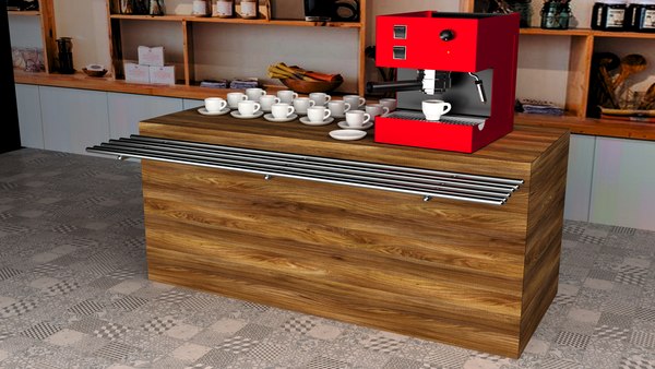 modelo 3d Unidad de café 8K - TurboSquid 2210988