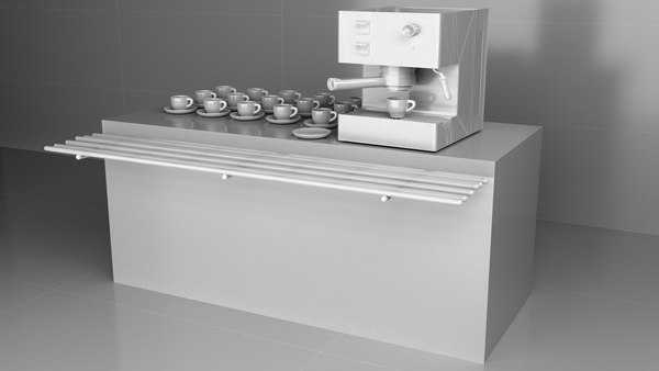 modelo 3d Unidad de café 8K - TurboSquid 2210988