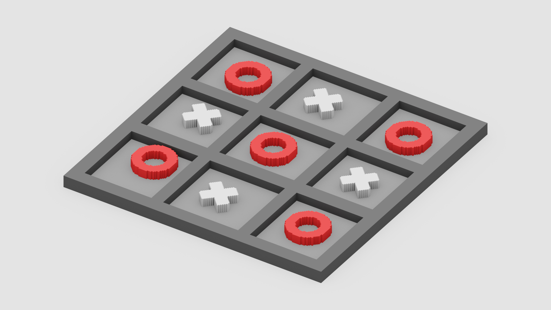Tic Tac Toe Game 3D Model - TurboSquid 1882498