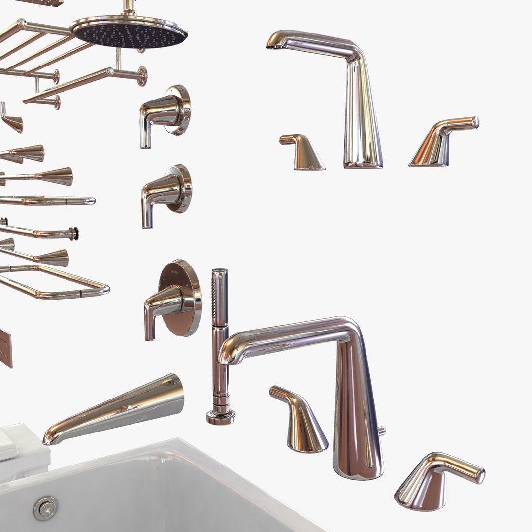 fixtures kallista bath 3d model