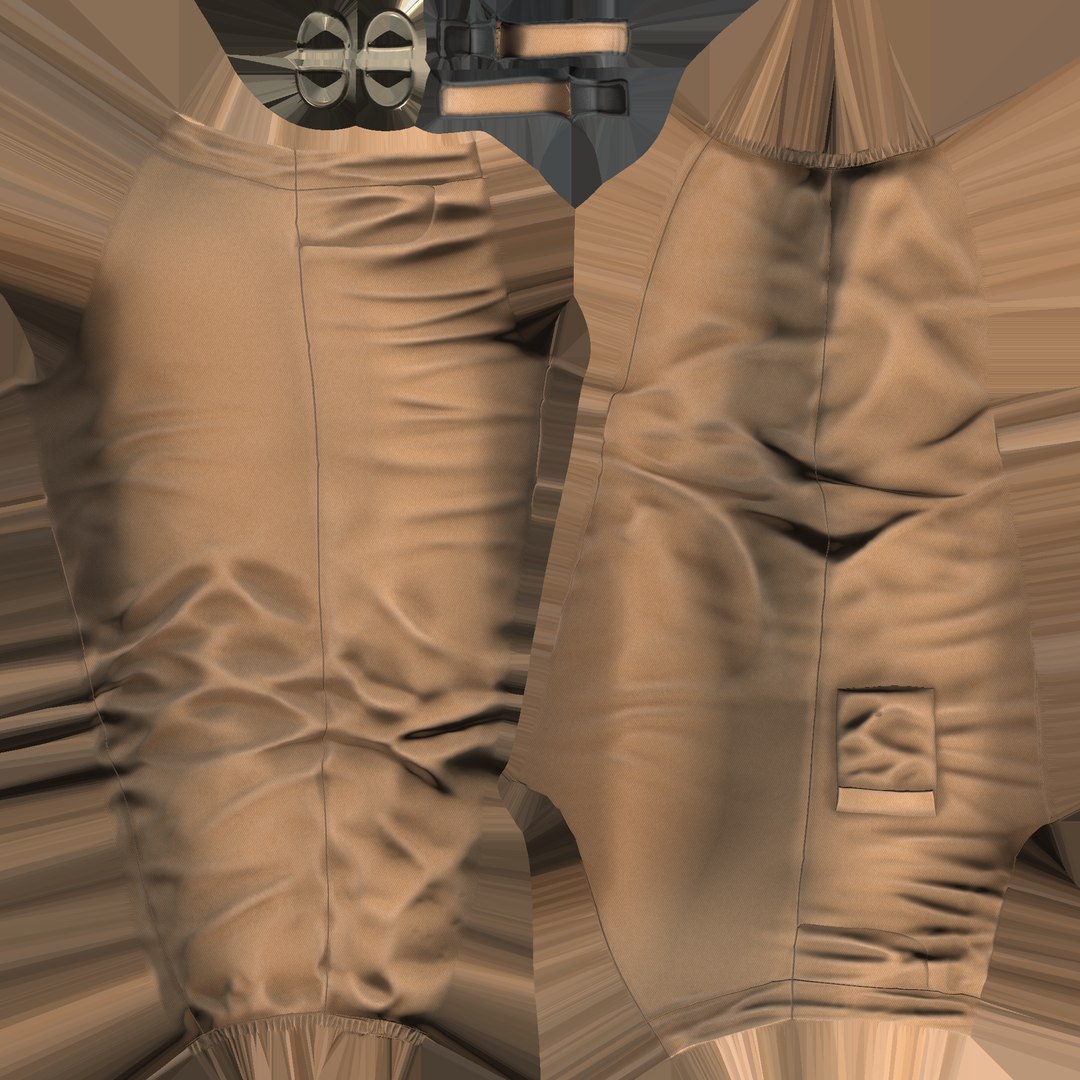 Elastic Bottom Cargo Pants model - TurboSquid 1916743