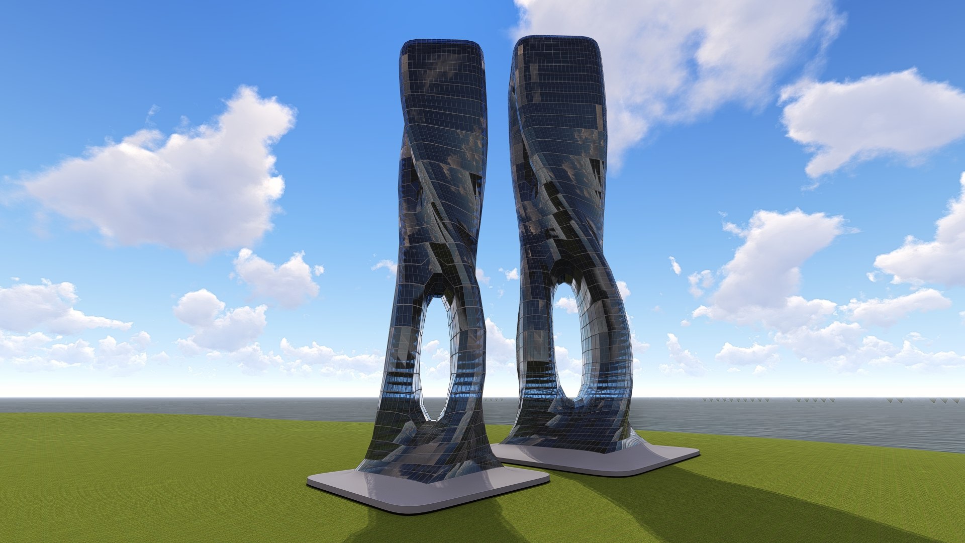 Twisted Infinity Twin Towers 3D Model - TurboSquid 2047153