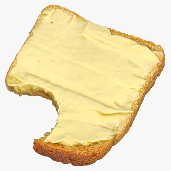 modelo 3d Tostadas Con Margarina 01 Mordidas - TurboSquid 2071843