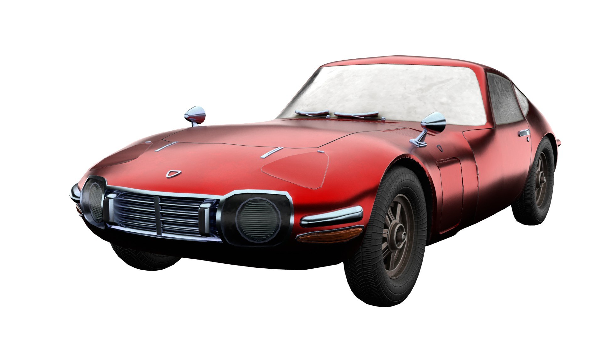 3D Rigged Old Style Sports Car - TurboSquid 1999888