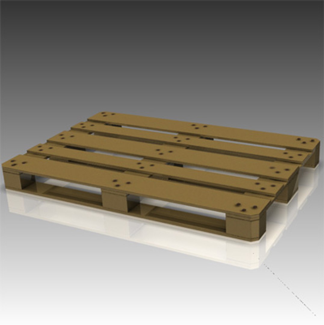 euro-pallet palette 3d model