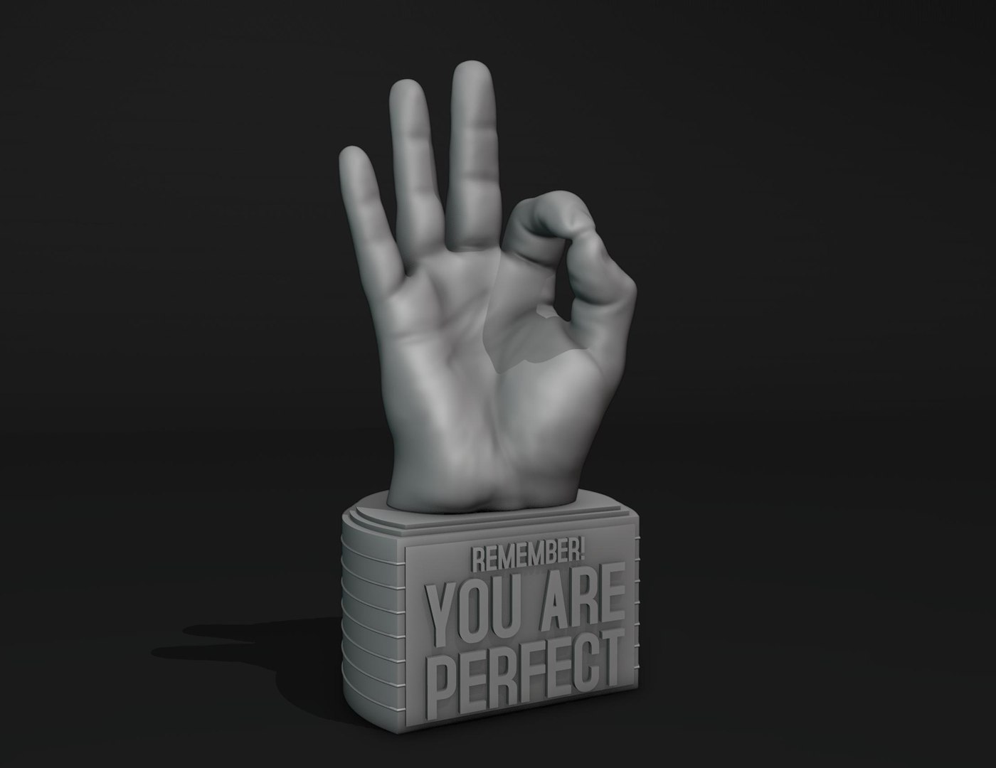 Hand Sign Motivational Reminders Pack 3D Model - TurboSquid 2283029