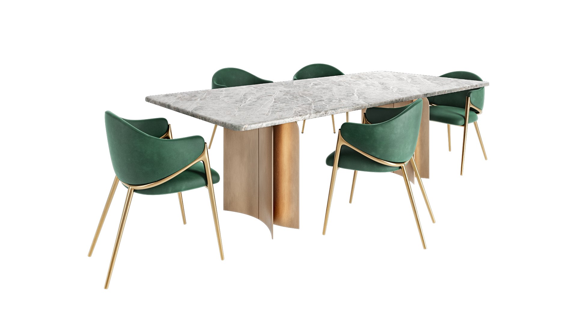 Bolgheri Dining Table And Casa Kay Dining Chair 3D Model - TurboSquid ...