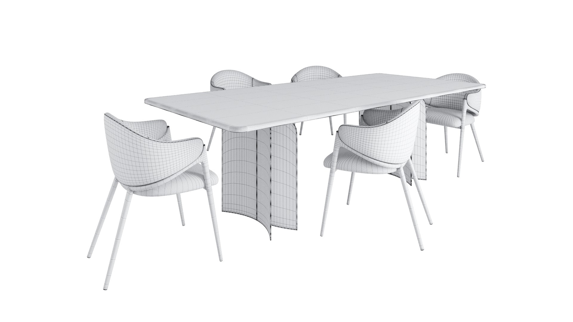 Bolgheri Dining Table And Casa Kay Dining Chair 3D Model - TurboSquid ...