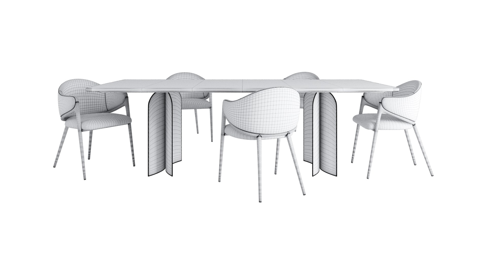 Bolgheri Dining Table And Casa Kay Dining Chair 3D Model - TurboSquid ...