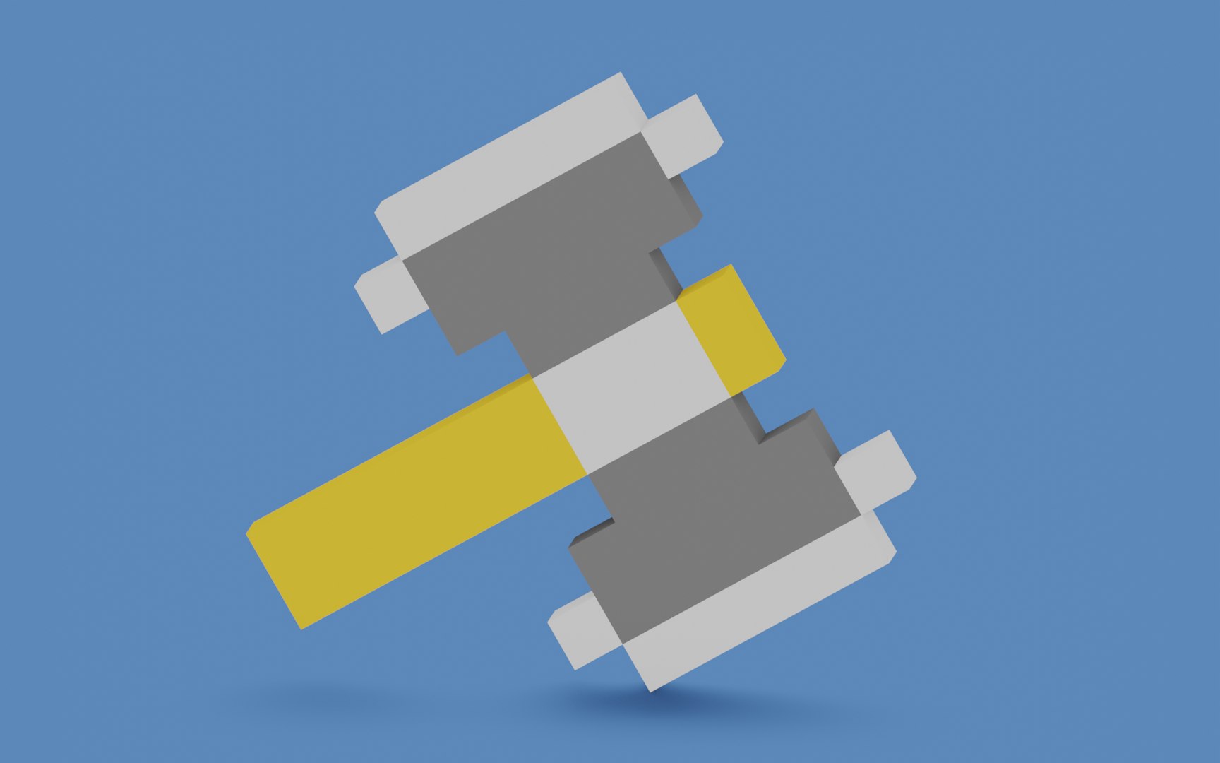 3D Double-sided Ax 8 Bit Cartoon Low Poly Game Asset Model - TurboSquid ...