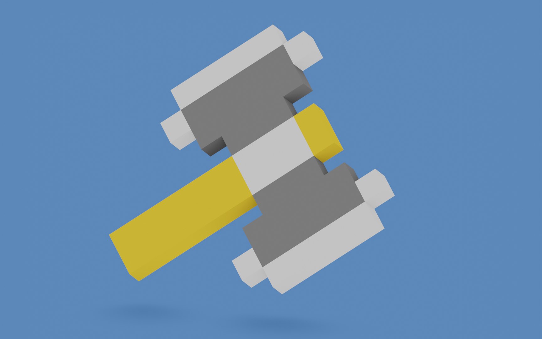 3D Double-sided Ax 8 Bit Cartoon Low Poly Game Asset Model - TurboSquid ...