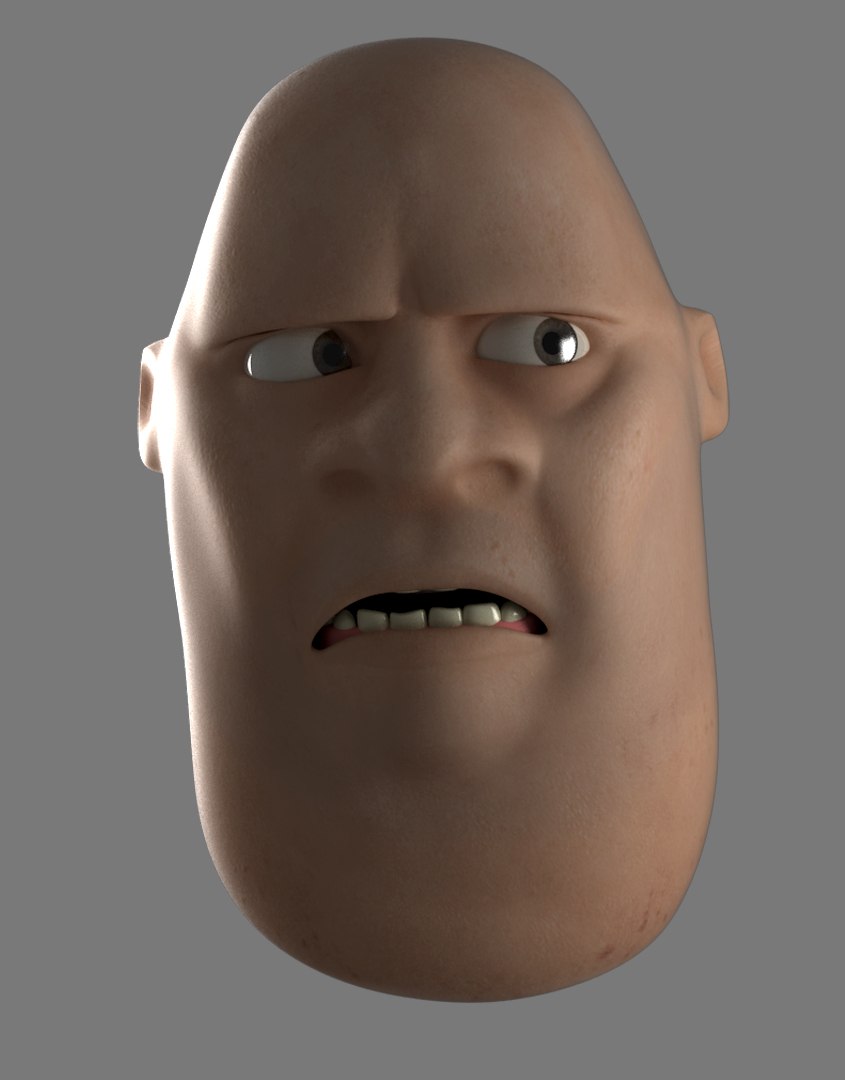 3D Rigged Cartoon Face - TurboSquid 1467817