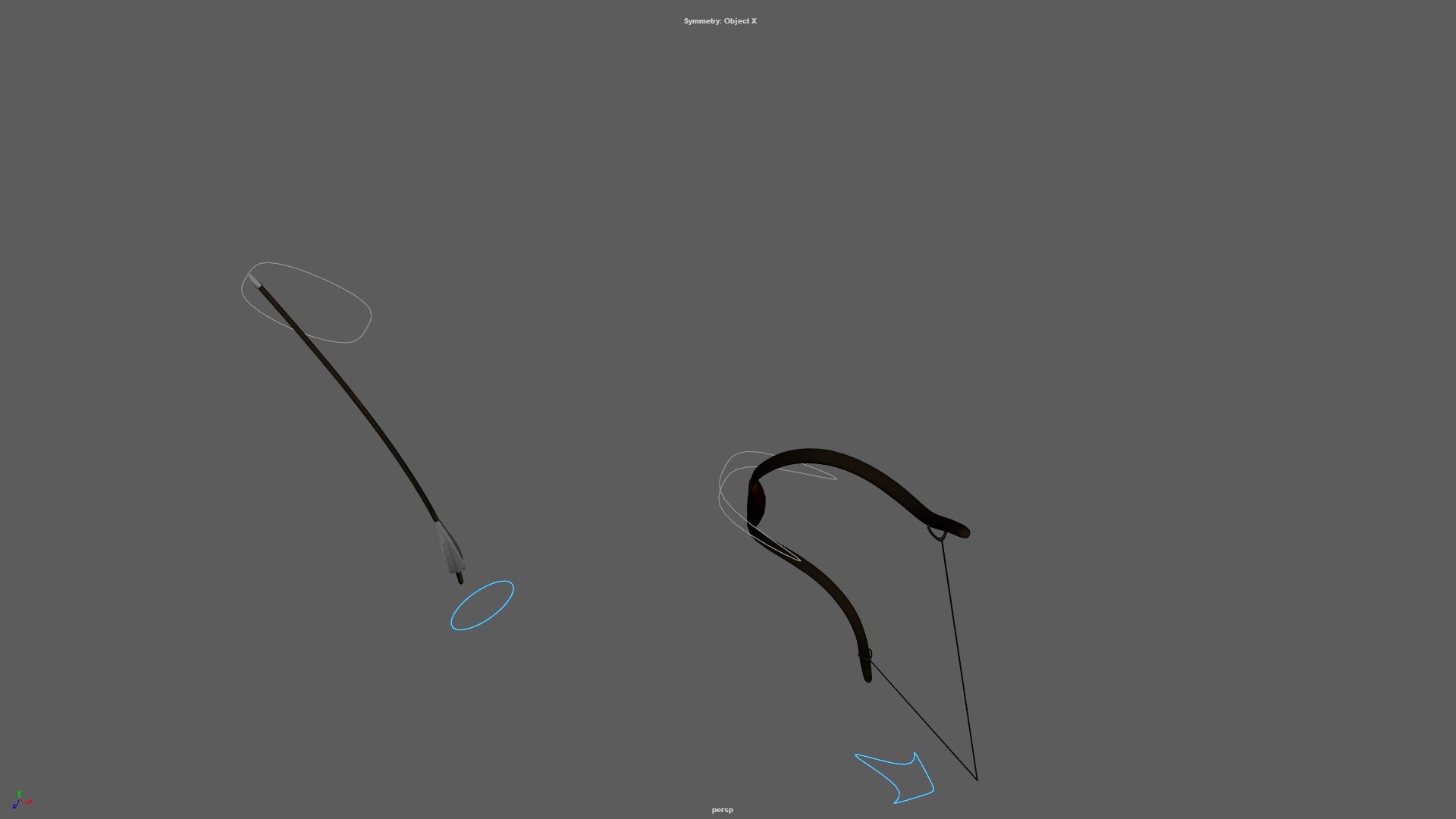 Bow And Arrow Rig Model - TurboSquid 1829410