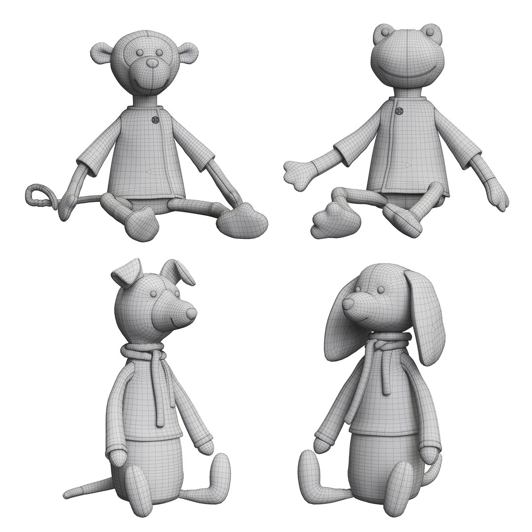 3D Plush Toys BIG Collection 2 Model - TurboSquid 2092507