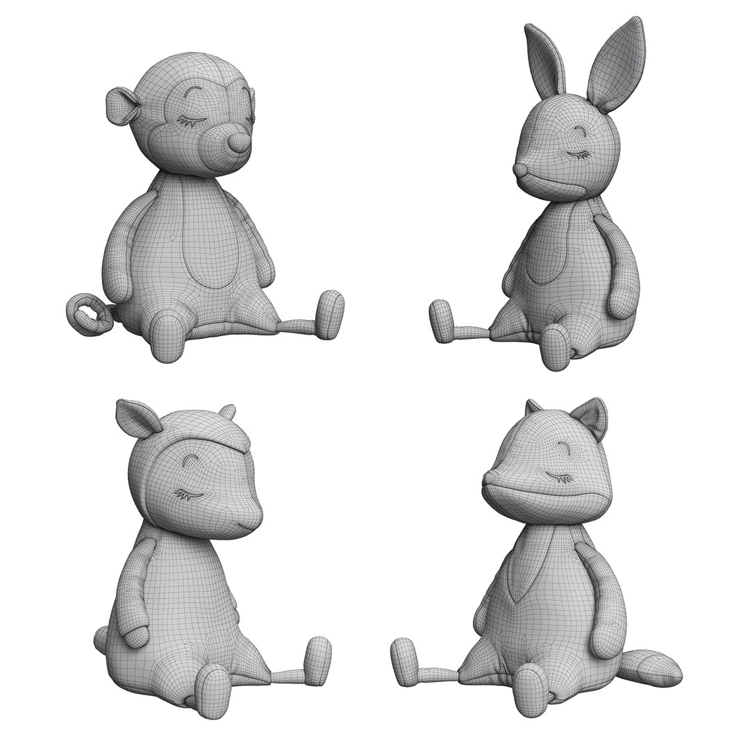 3D Plush Toys BIG Collection 2 Model - TurboSquid 2092507