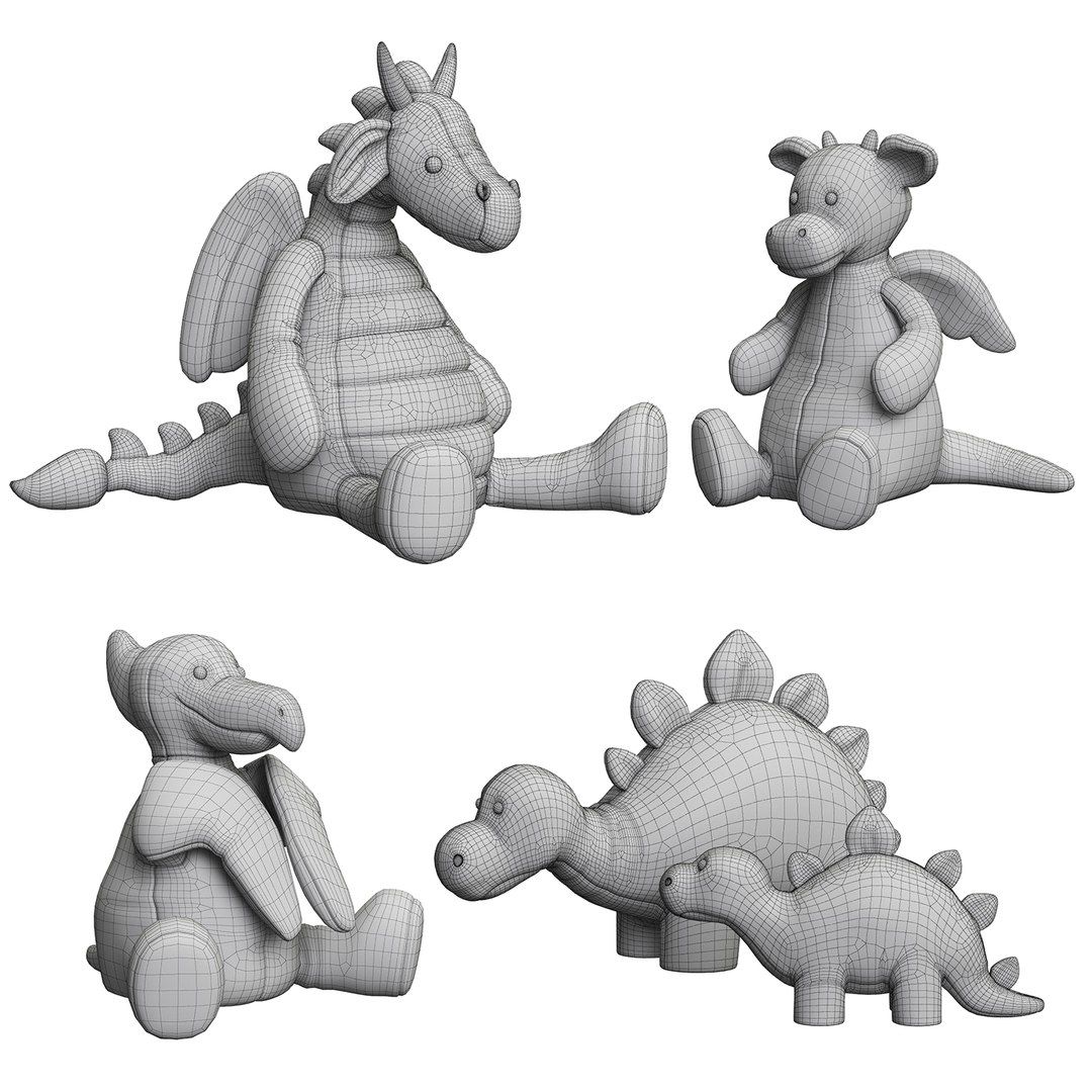 3D Plush Toys BIG Collection 2 Model - TurboSquid 2092507