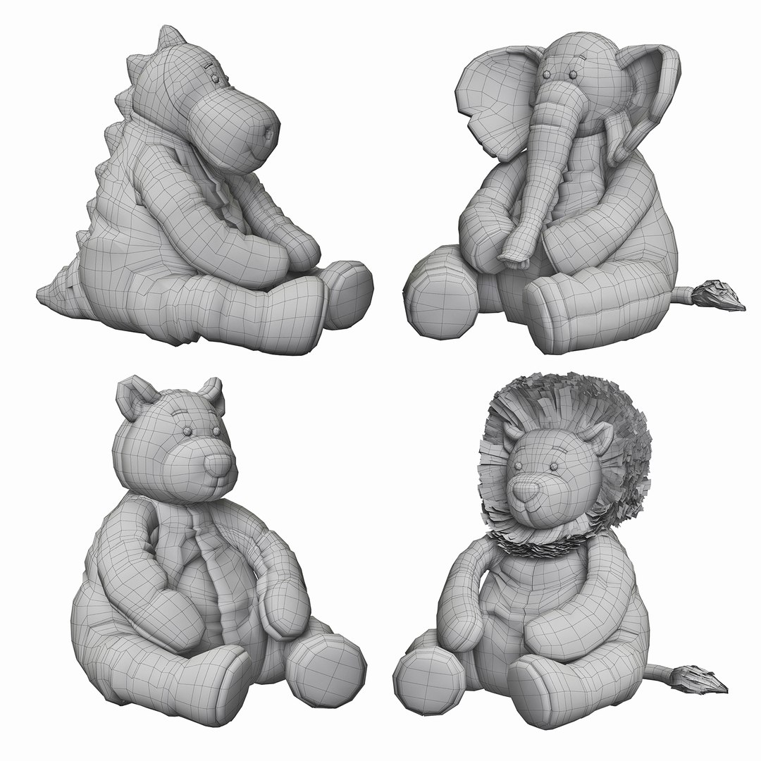 3D Plush Toys BIG Collection 2 Model - TurboSquid 2092507