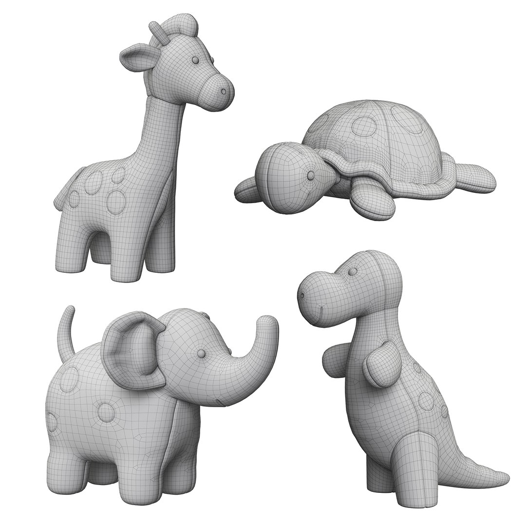 3D Plush Toys BIG Collection 2 Model - TurboSquid 2092507