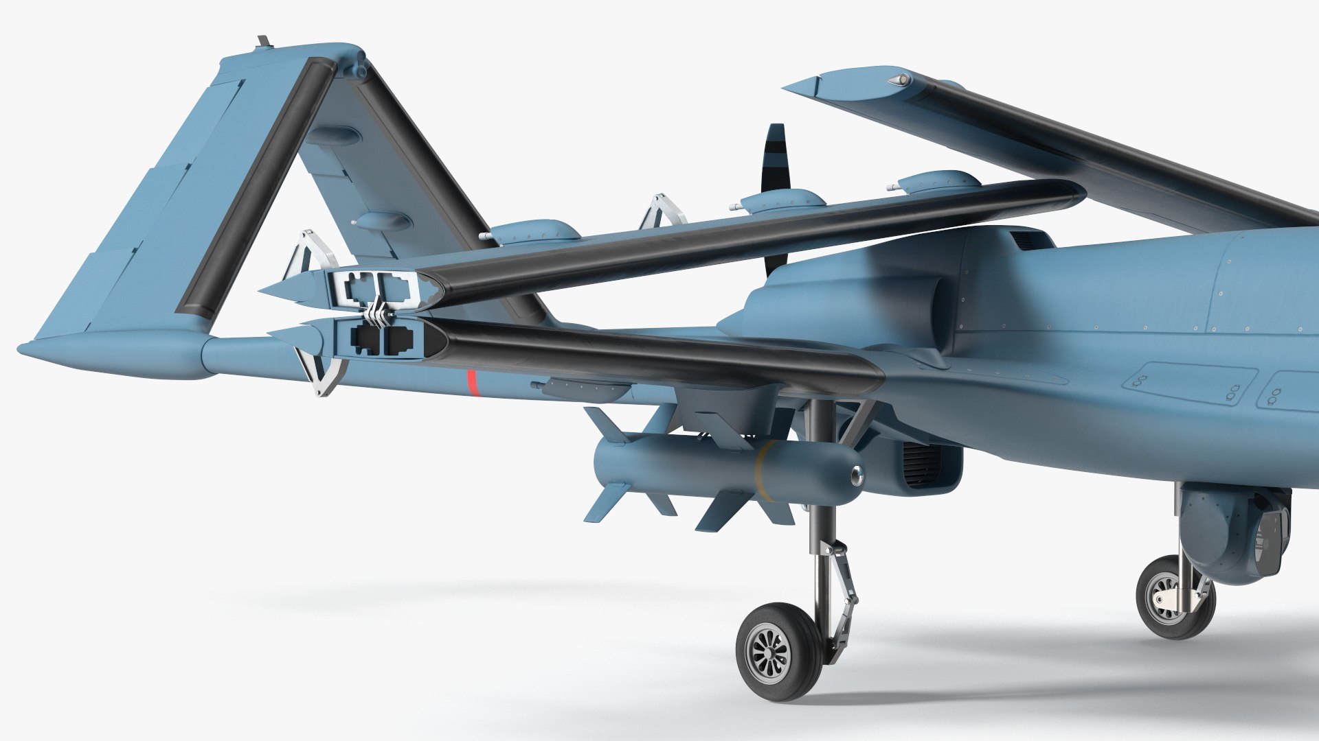Armed Combat Drone Blue Rigged For Maya 3D Model - TurboSquid 2276438