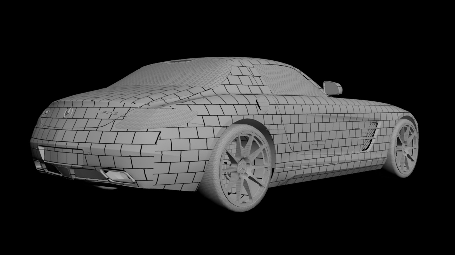 3d model benz mercedes