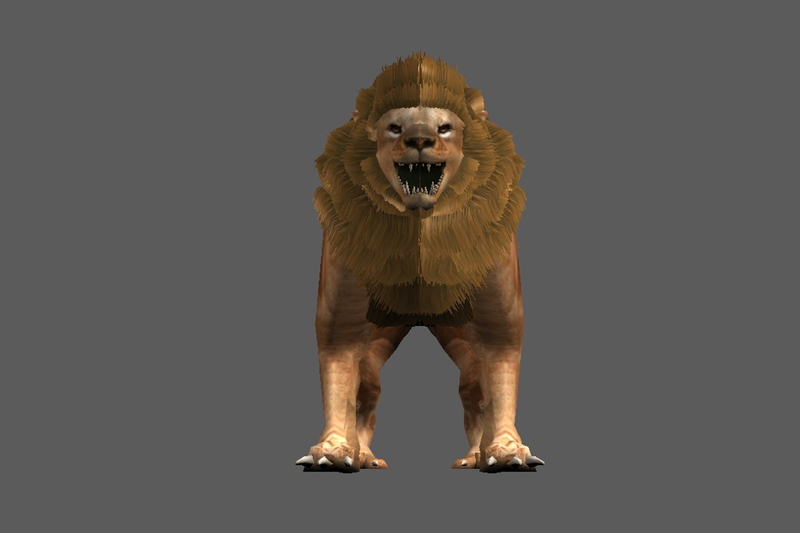 blender lion plane hair