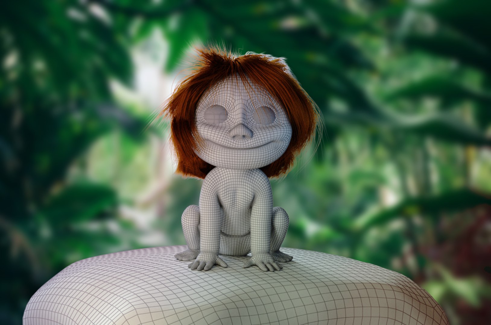 Funny boy cartoon model - TurboSquid 1476039