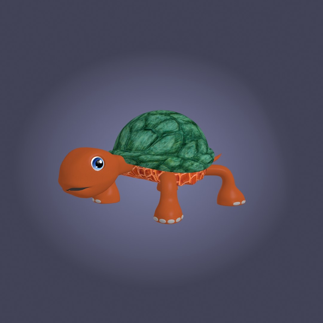 3D Cartoon Turtle - TurboSquid 1529462