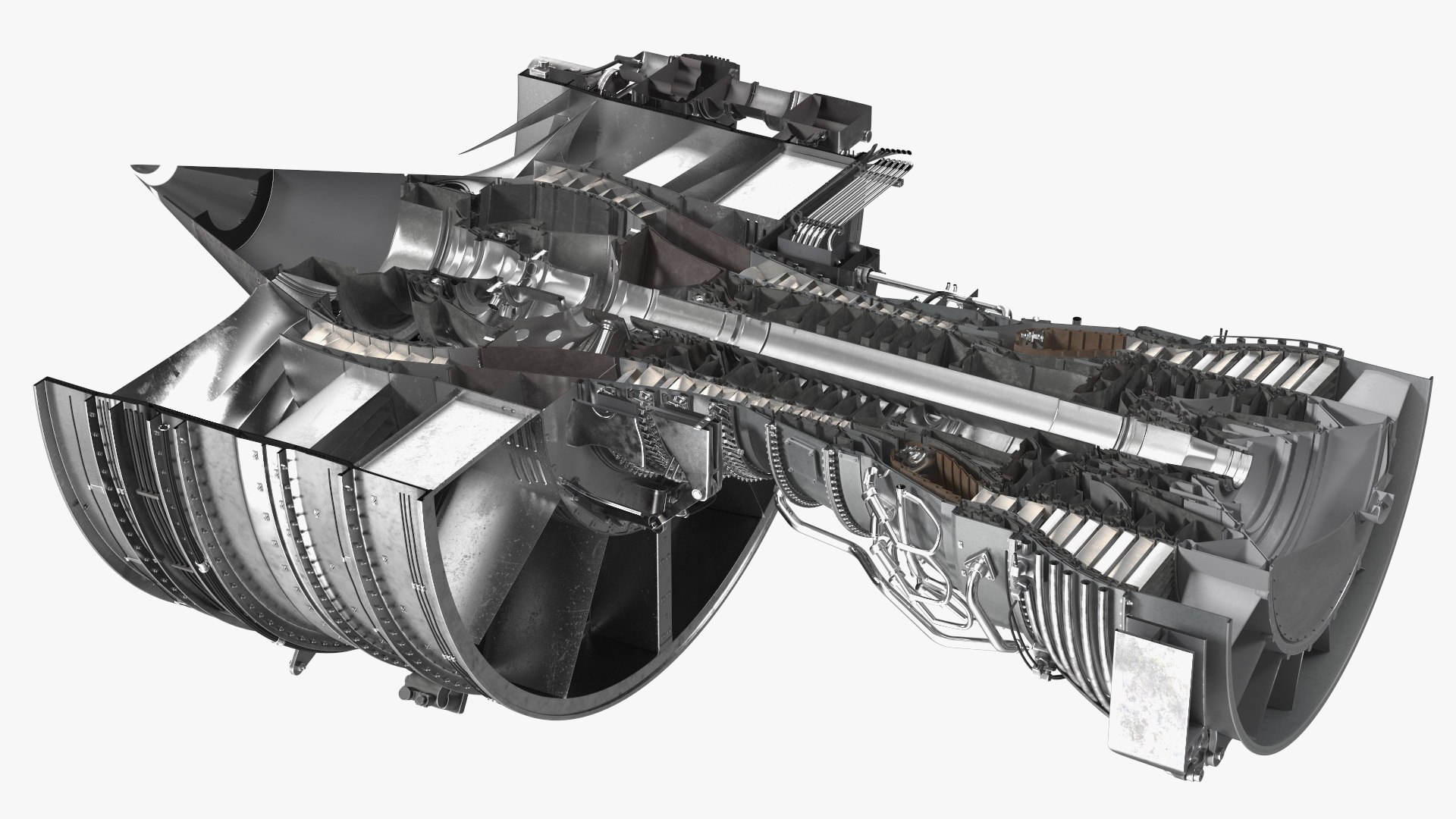 Aircraft Turbofan Engine CFM International CFM56 3D Model - TurboSquid ...
