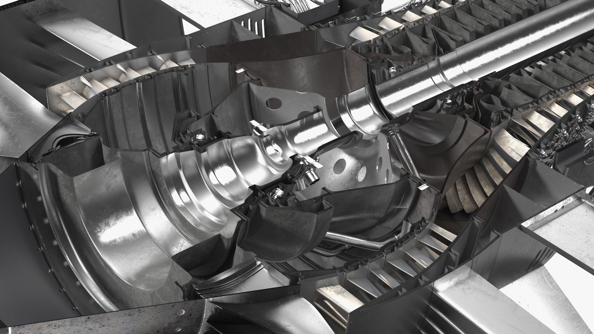 Aircraft Turbofan Engine CFM International CFM56 3D Model - TurboSquid ...