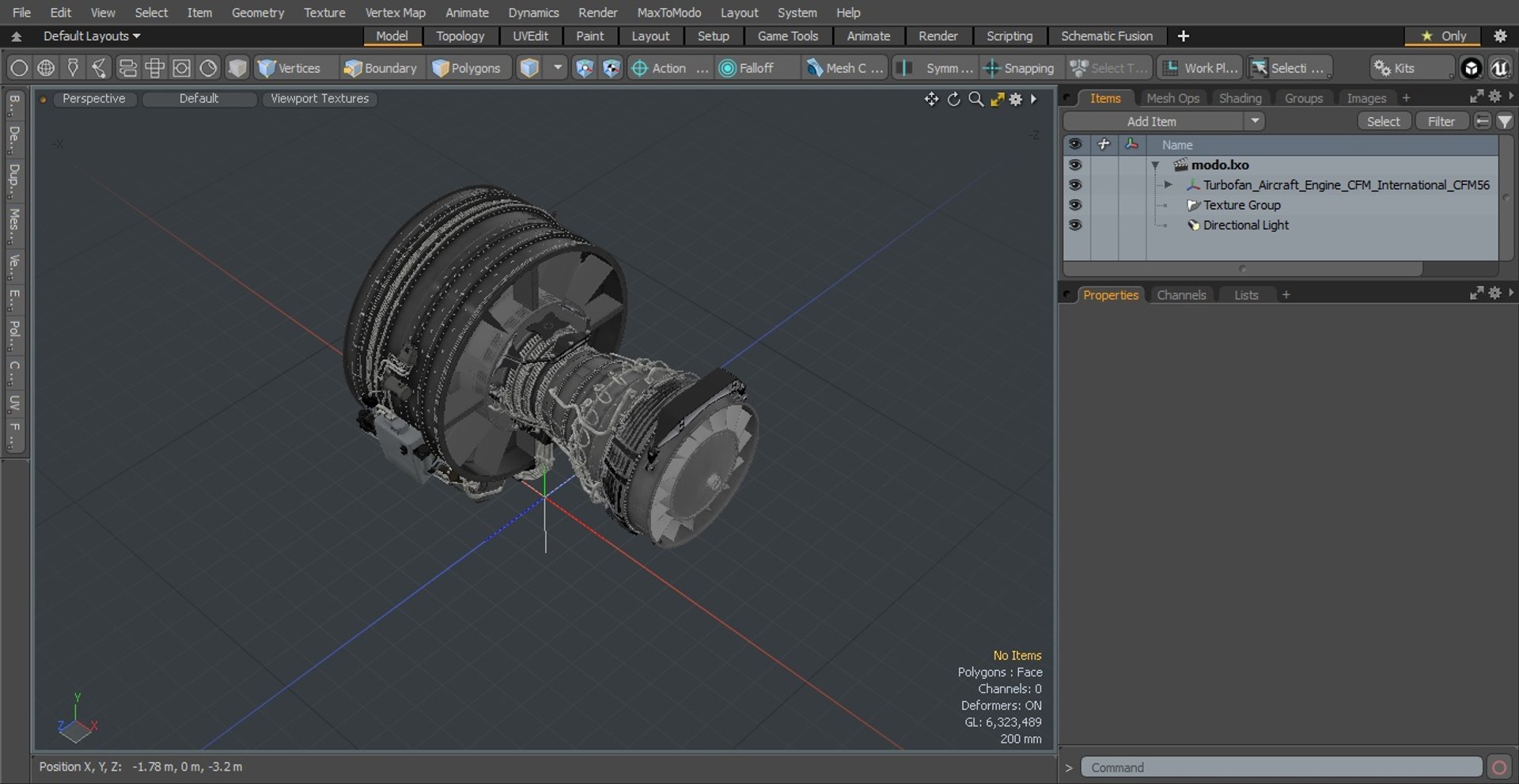 Aircraft Turbofan Engine CFM International CFM56 3D Model - TurboSquid ...