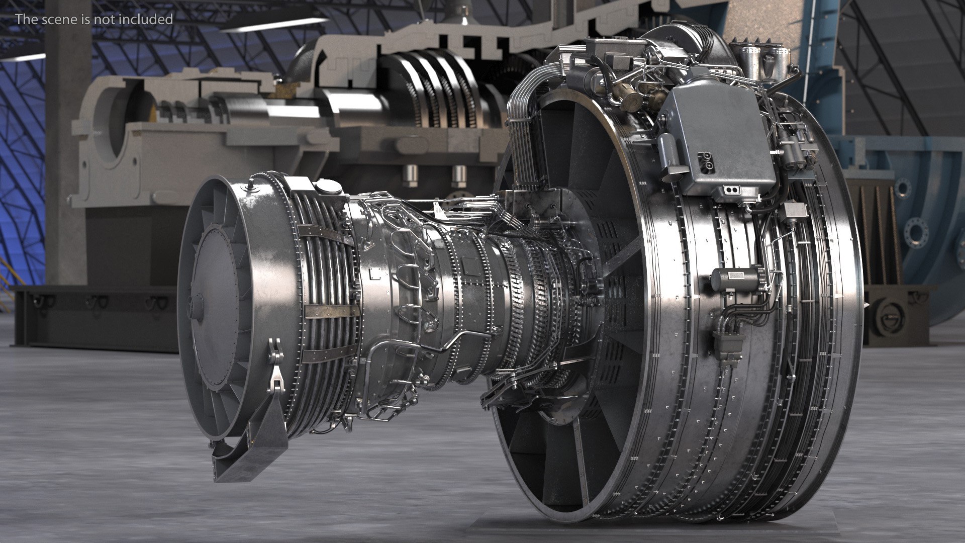 Aircraft Turbofan Engine CFM International CFM56 3D Model - TurboSquid ...
