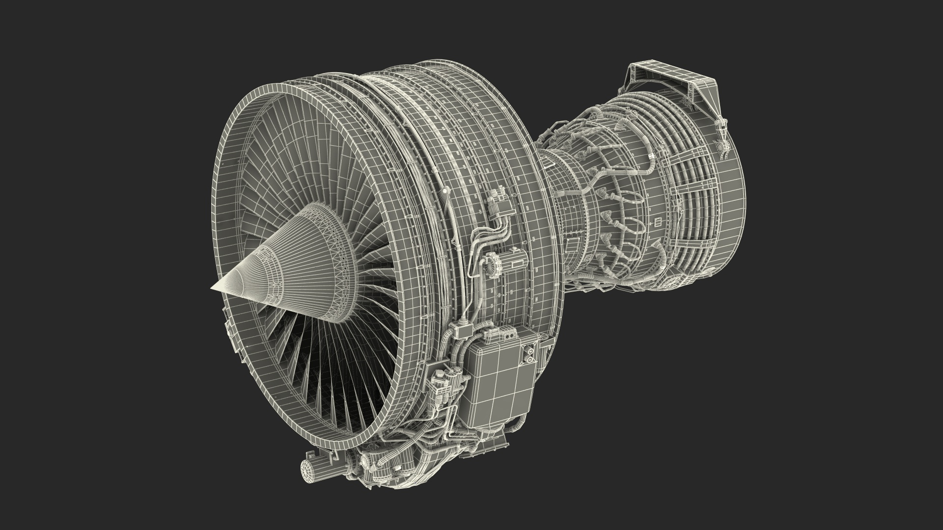 Aircraft Turbofan Engine CFM International CFM56 3D Model - TurboSquid ...