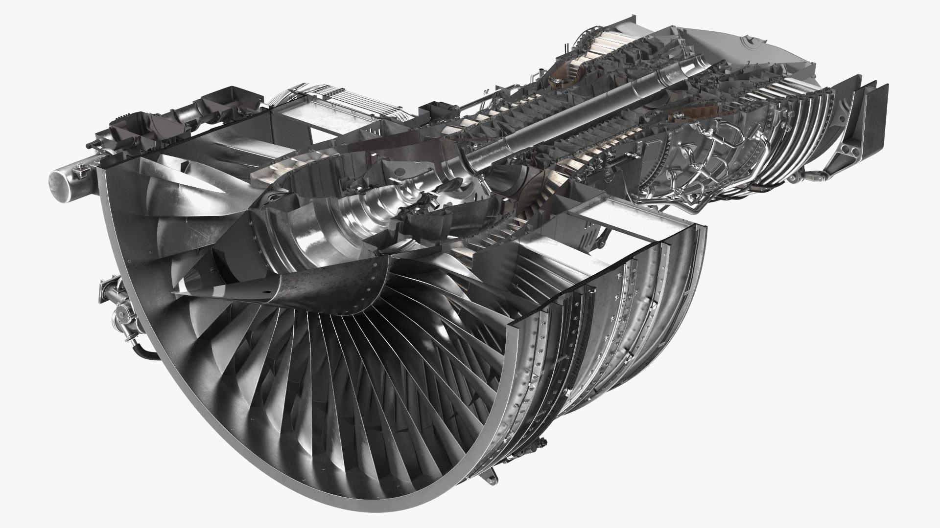 Aircraft Turbofan Engine CFM International CFM56 3D Model - TurboSquid ...