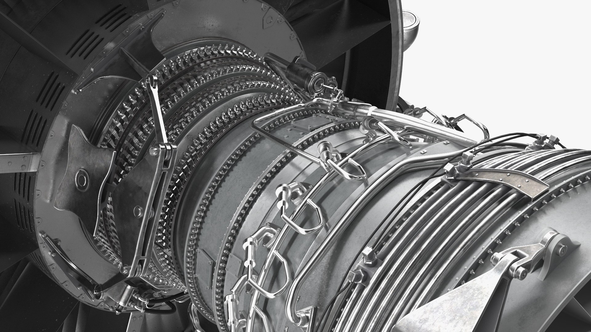 Aircraft Turbofan Engine CFM International CFM56 3D model - TurboSquid ...