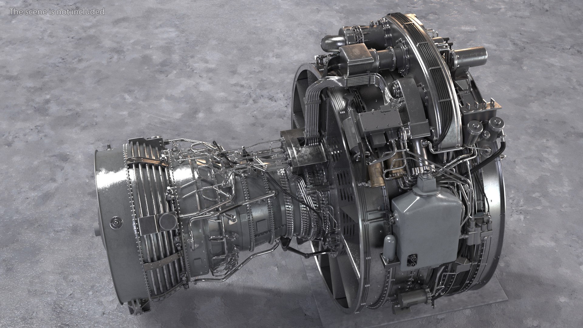 Aircraft Turbofan Engine CFM International CFM56 3D Model - TurboSquid ...