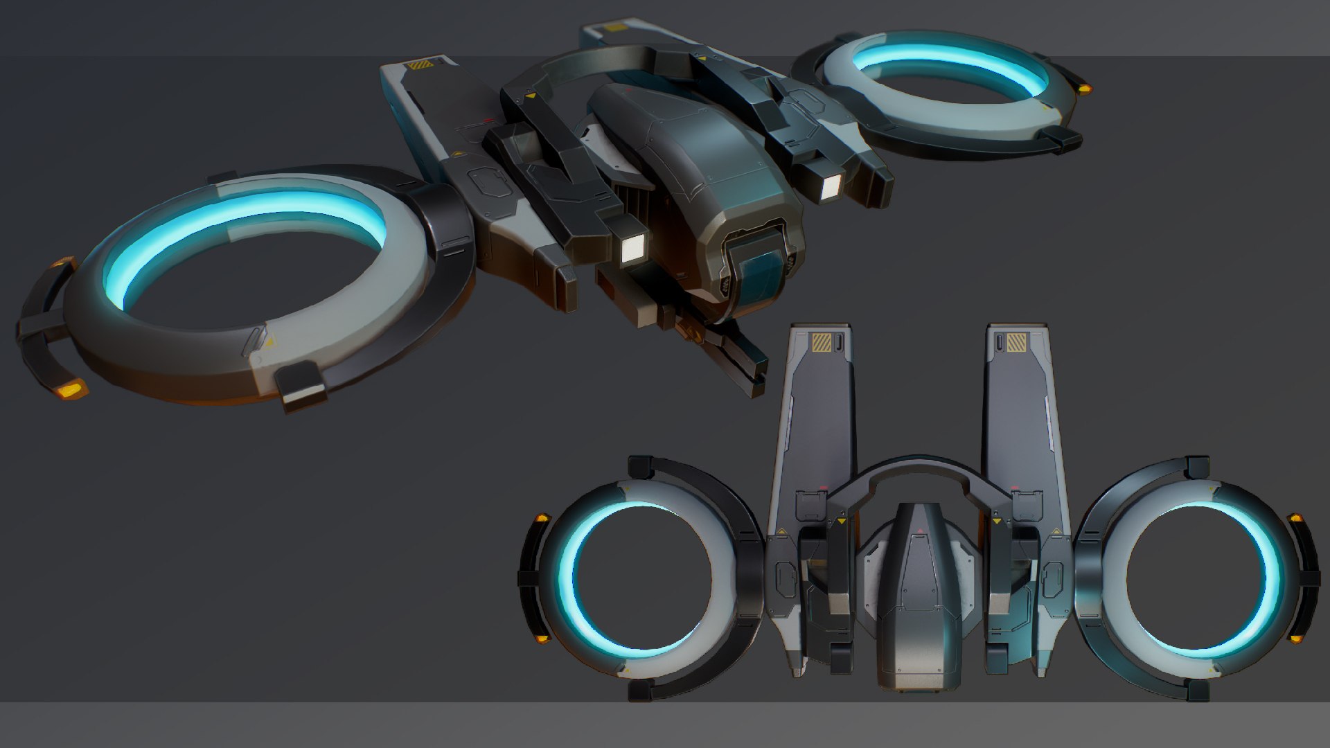 3D Falcon Drone Game-ready With 6 Camouflages - TurboSquid 1776499