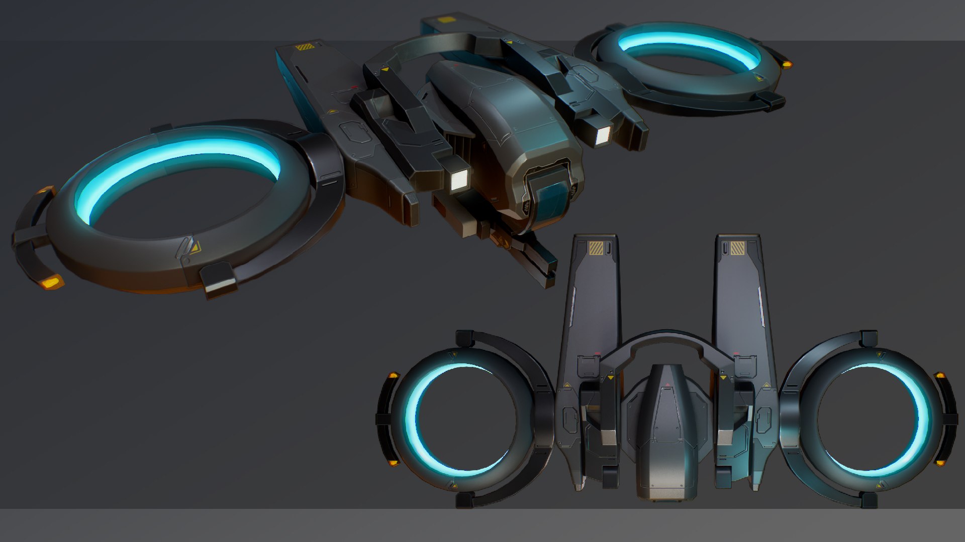 3D Falcon Drone Game-ready With 6 Camouflages - TurboSquid 1776499