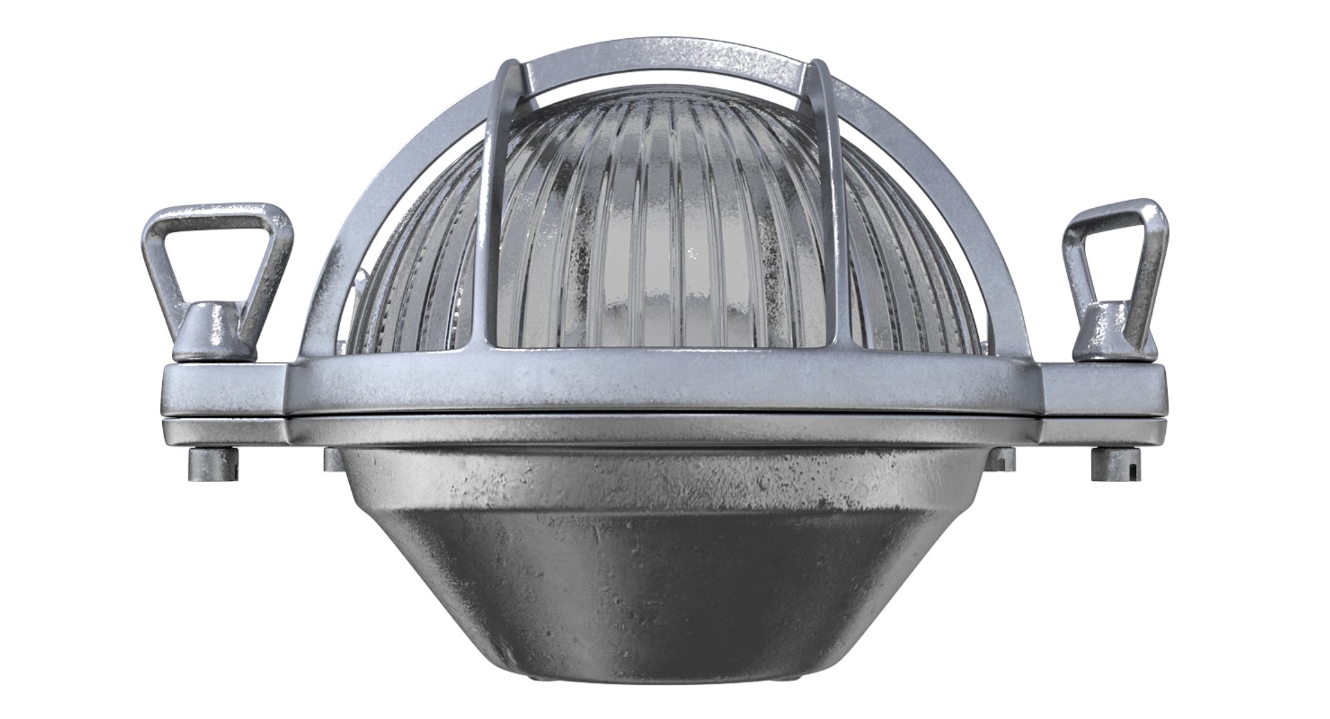 Oval Bulkhead Light Silver 3D Model - TurboSquid 1285546