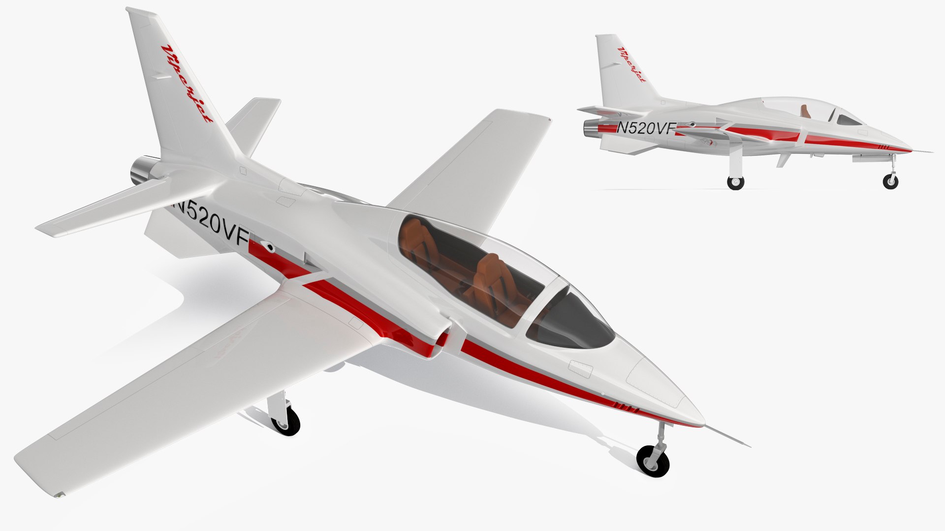 3D Private Jet ViperJet Rigged For Cinema 4D Model - TurboSquid 2234870
