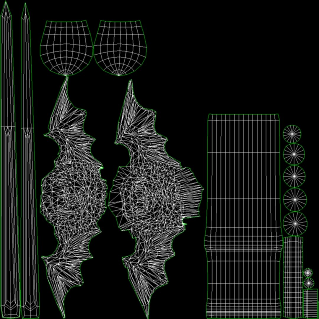 Fantasy Sword RPG Gothic Bastard Sword Greatsword Longsword Zweihander ...