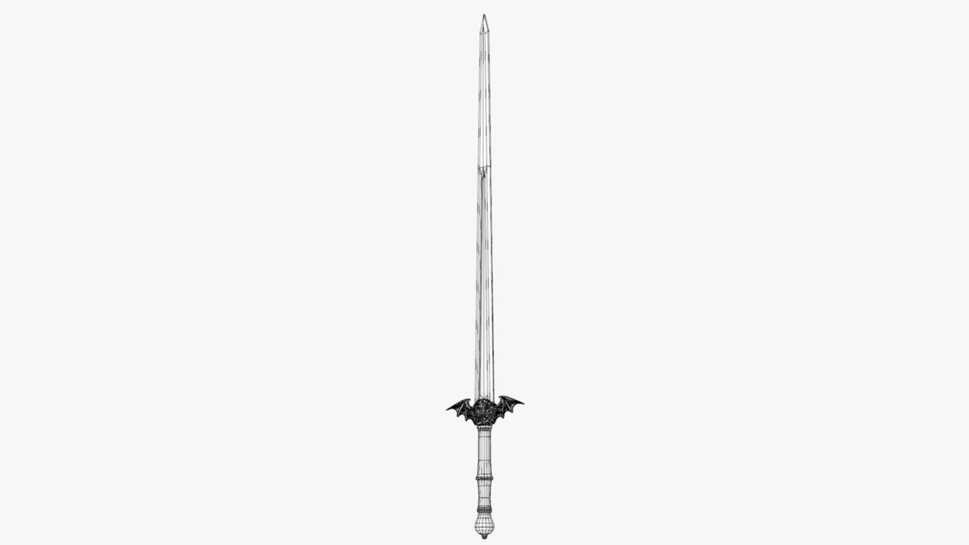 Fantasy Sword RPG Gothic Bastard Sword Greatsword Longsword Zweihander ...