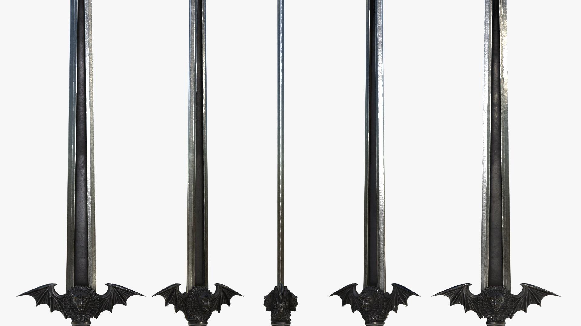 Fantasy Sword RPG Gothic Bastard Sword Greatsword Longsword Zweihander ...